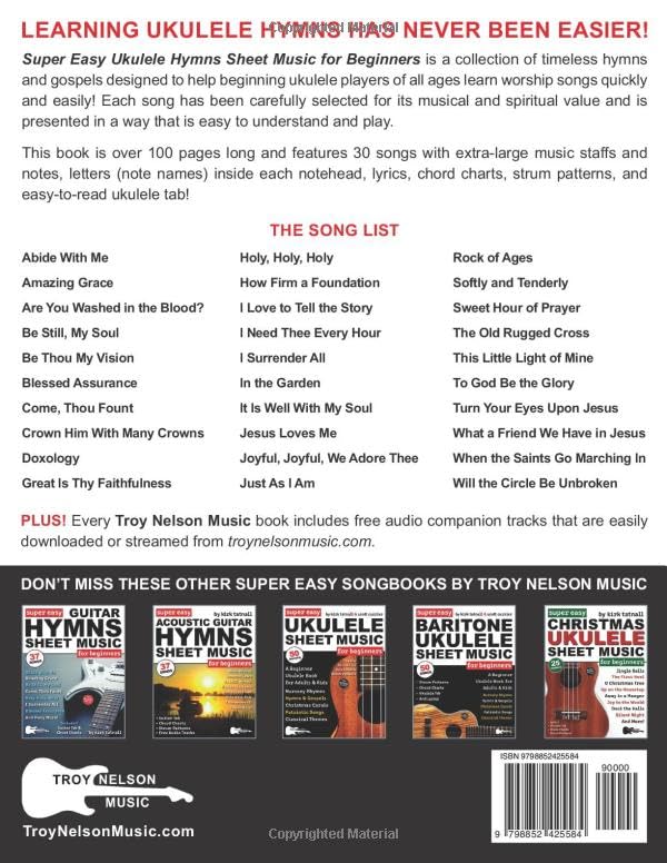 Snapklik.com : Super Easy Ukulele Hymns Sheet Music For Beginners ...