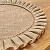 Amazon.com: Rustic Farmhouse Burlap Round Placemats, Set of 4, Size in ...