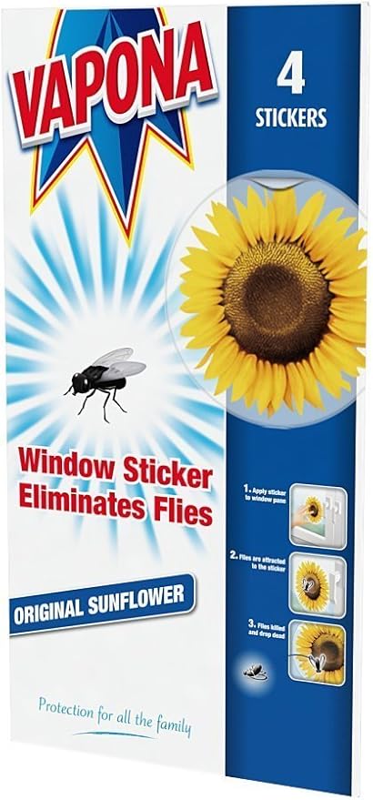 Vapona Sunflower Fly Killer Window Sticker 85274 : Amazon.co.uk: Garden ...