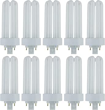 Diodesy (10 Pack PLT-26W 827, 4 Pin GX24q-3, 26-Watt 2700K Triple Tube, Compact Fluorescent ...