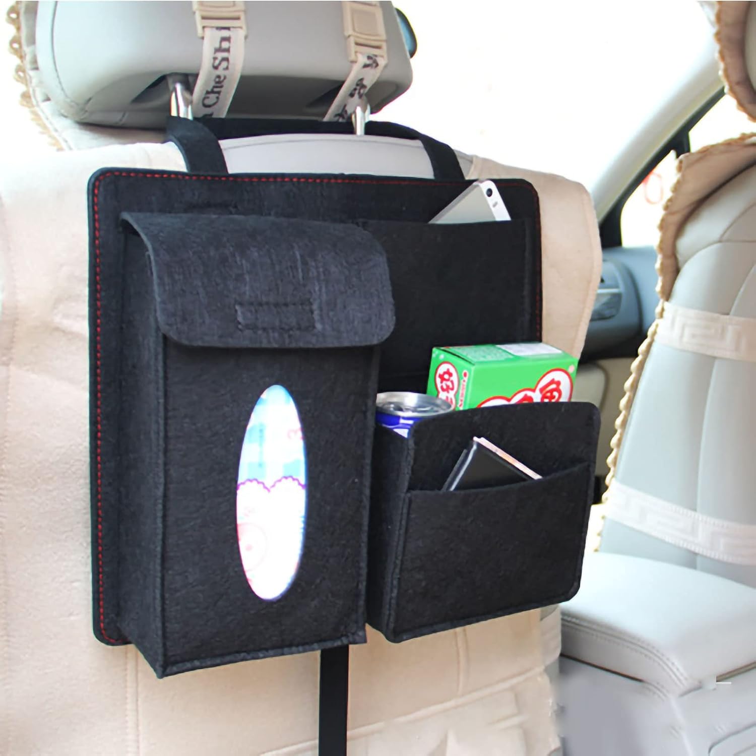 Amazon.com: Car Storage Organizer, Passenger Car Seat Organizer For ...