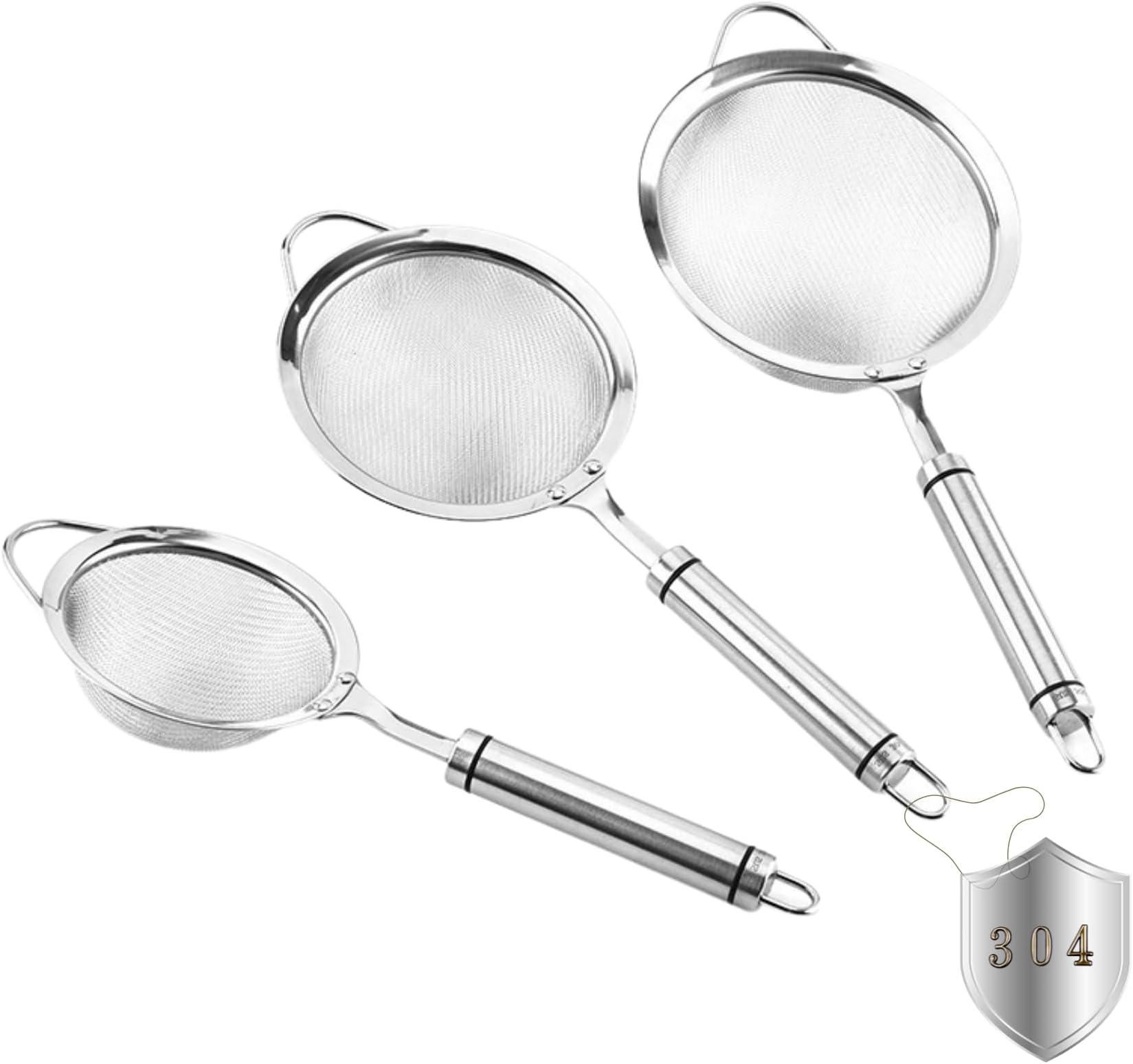 Amazon.com: Collfa Punch Hole Sieve Fine Mesh Stainless Steel Small ...