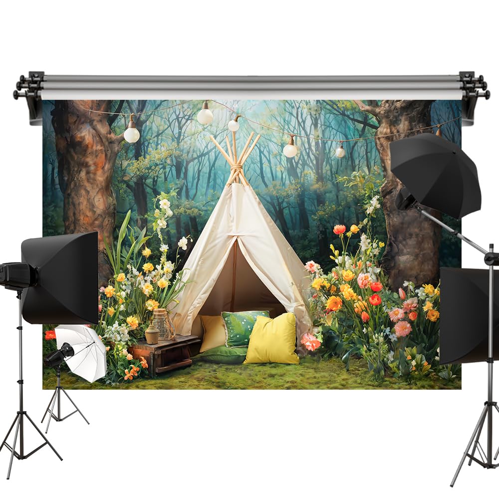 Wrinkle-resistant Digital Printing Backdrop Kate Spring Camp Tents ...