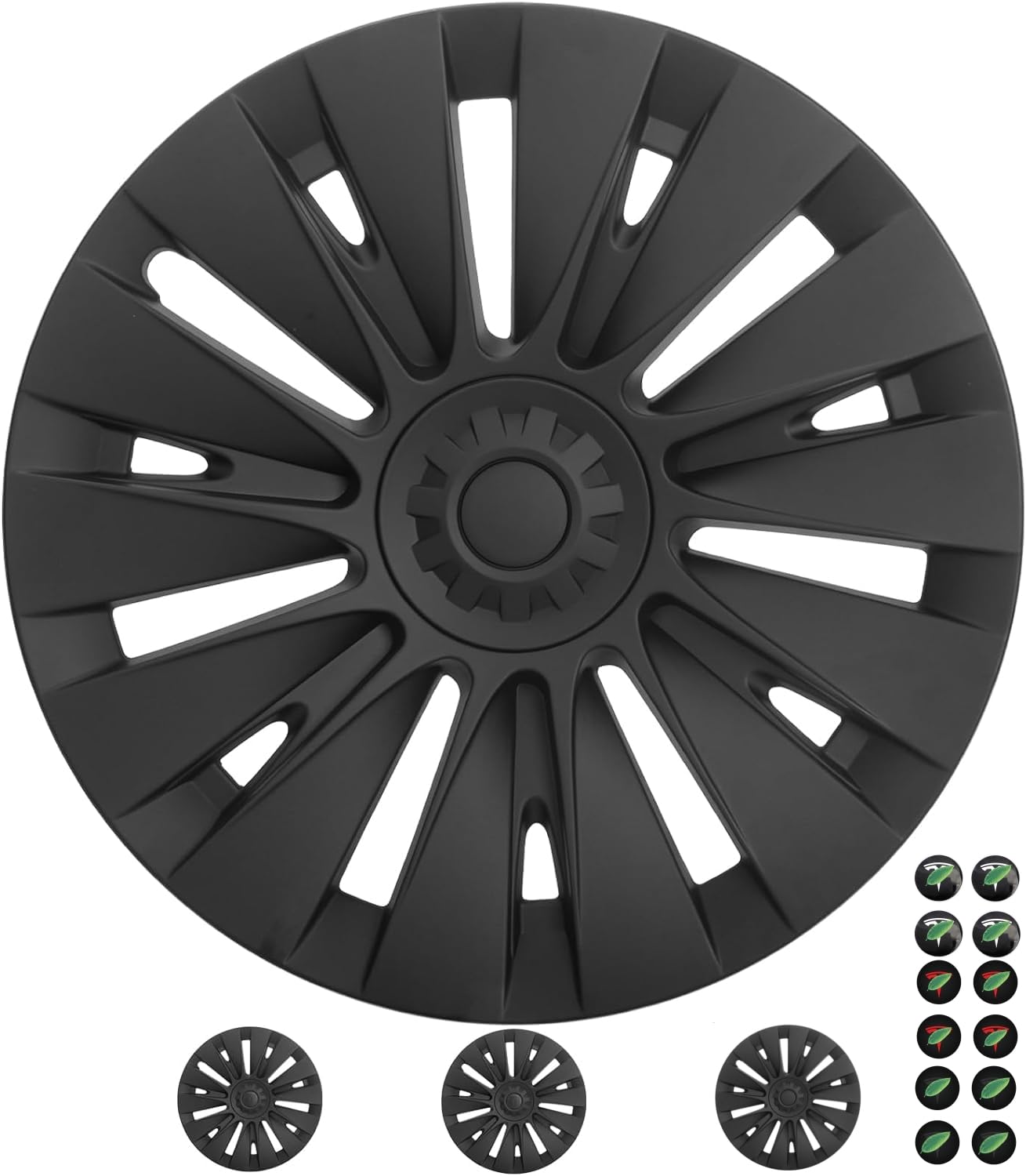 Model Y Wheel Cover Hubcaps: 19 Inch Hubcaps with Logo Wheel Center Cap ...