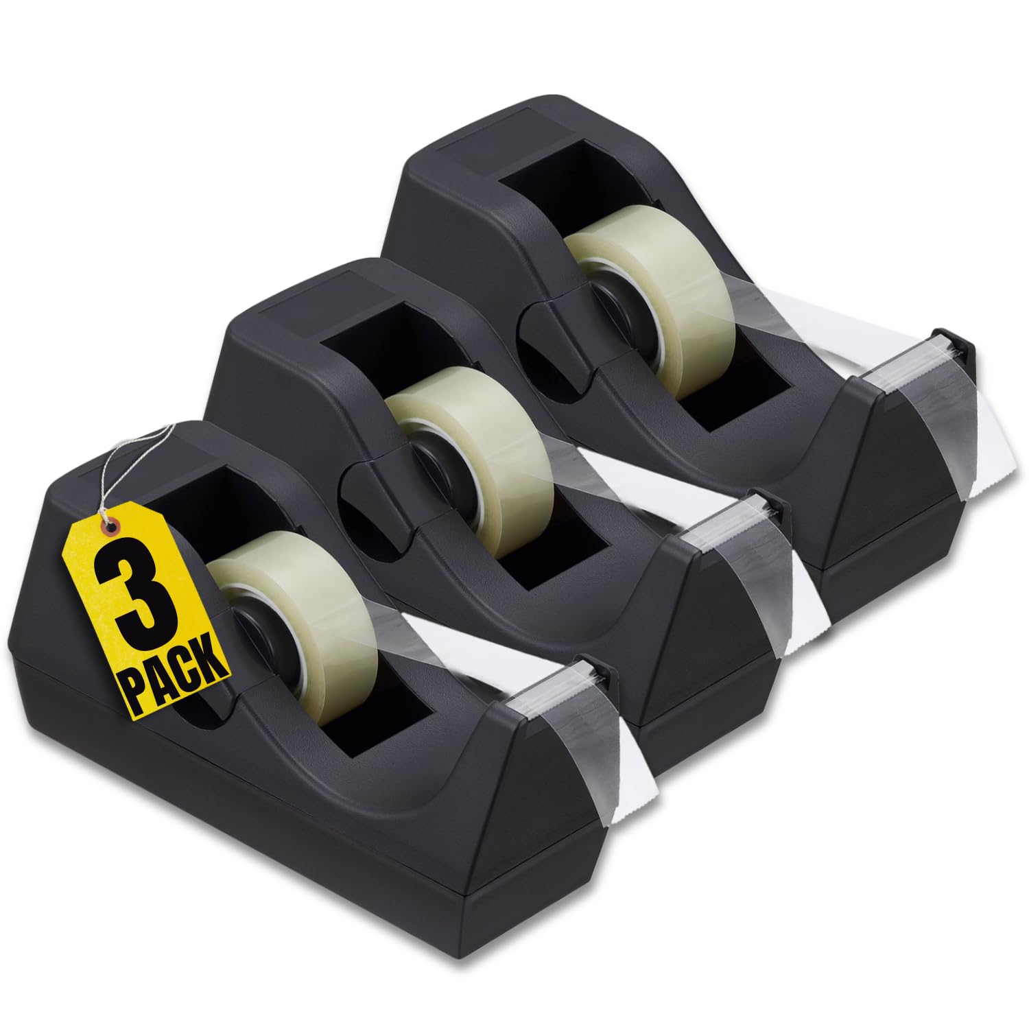 Amazon.com : 1InTheOffice Tape Dispenser Desk, Weighted Nonskid Base, 1 ...