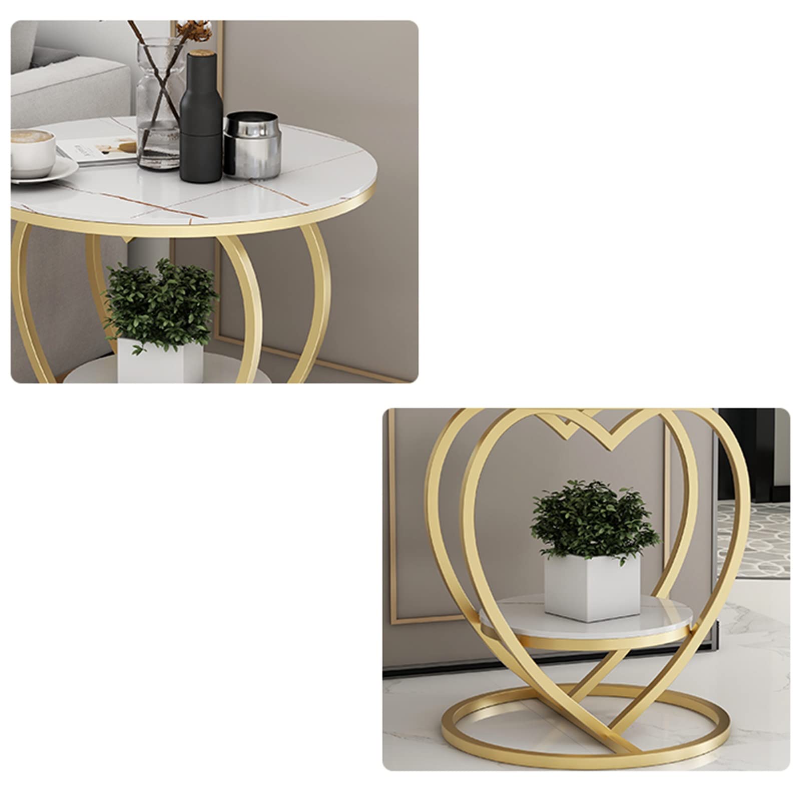 Amazon｜ソファテーブル、 ハートフレーム 大理石 コーヒーテーブル