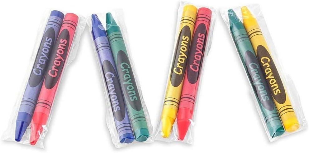 Amazon.com: CrayonKing 1,000 Sets of 2-Packs in Cello (2,000 Bulk ...