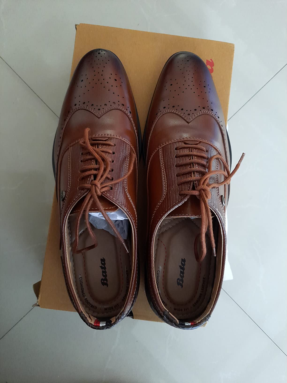 Bata Men VARYS Oxford Brown Formal Shoes, (8313889) UK 6 : Amazon.in ...