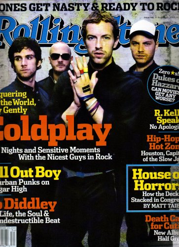 Coldplay Cover Rolling Stone Magazine August 25, 2005 - Bo Diddley #981 ...