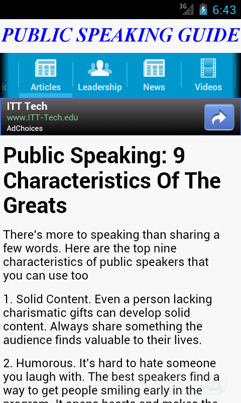 Public Speaking Guide - App on Amazon Appstore
