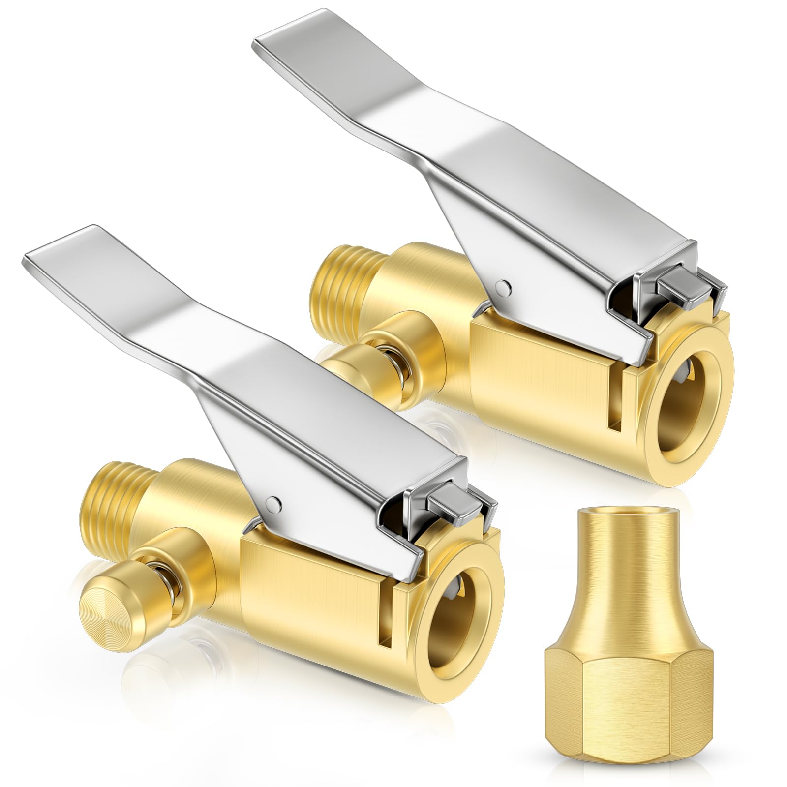 Snapklik.com : Heavy Duty Locking Tire Chuck Set, 1/4" Female NPT Screw ...