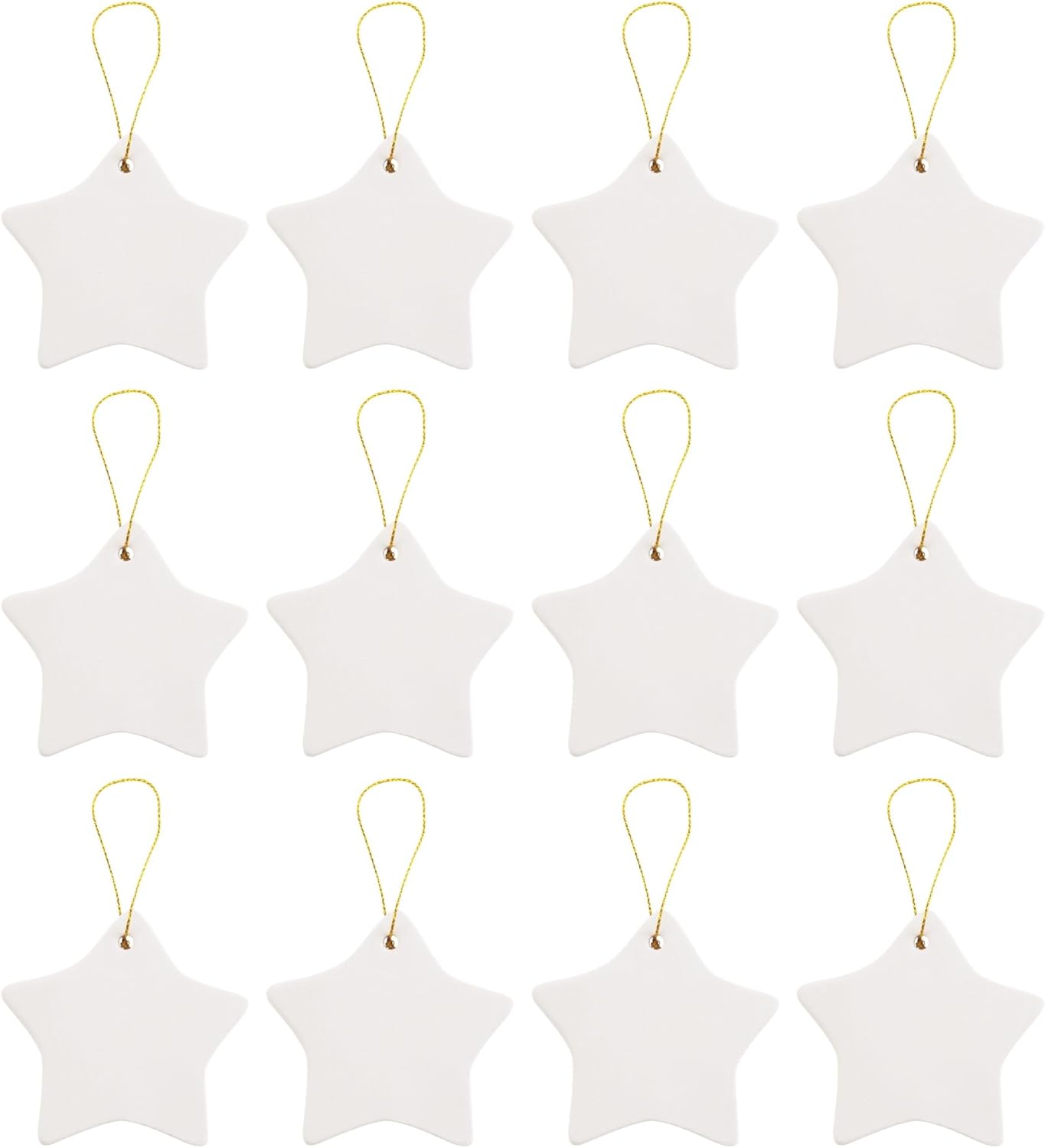 Amazon.com: Creative Hobbies Ready to Paint DIY Star Shape Glazed ...