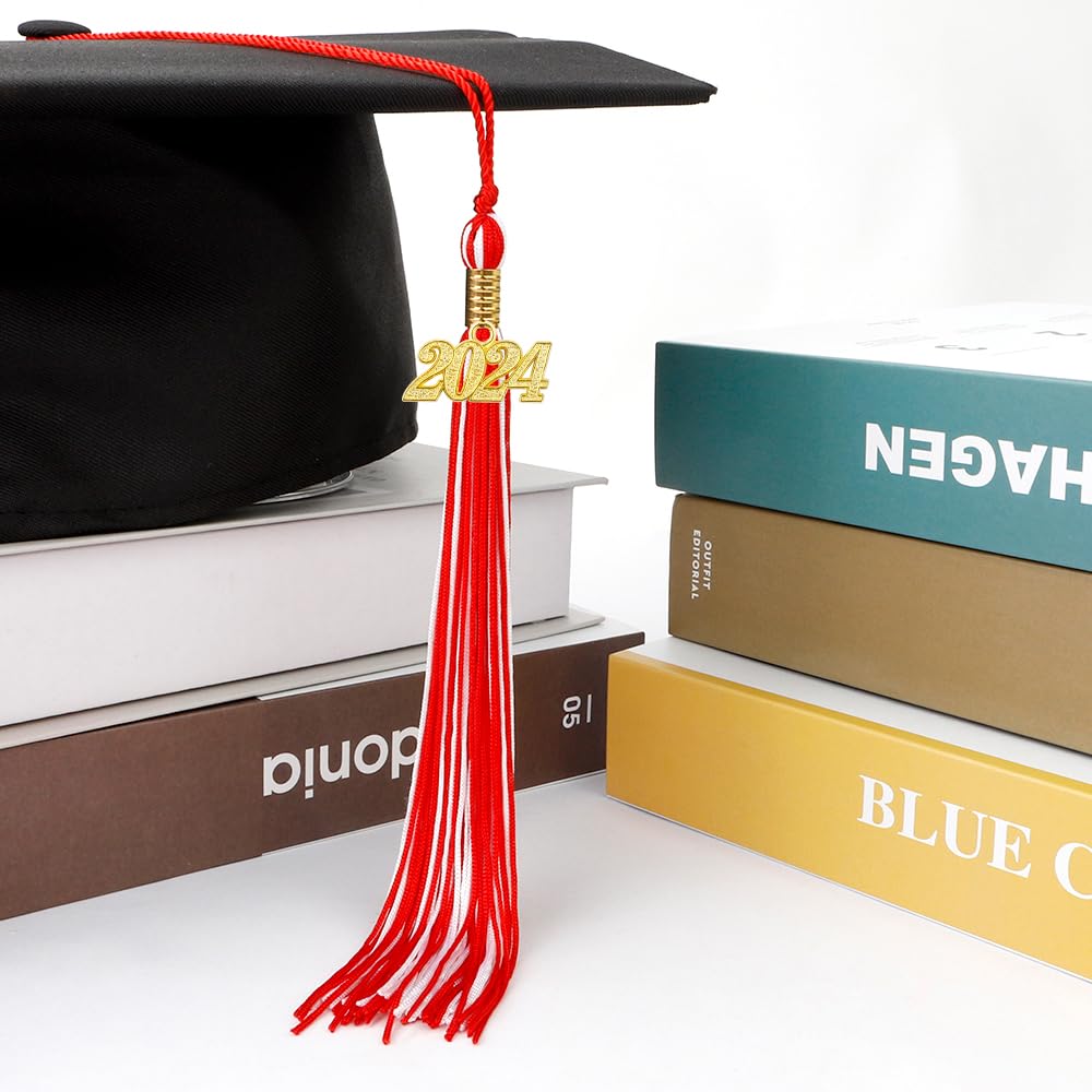 Snapklik.com : 2024 Tassel Graduation 2 Pcs, 2024 Tassel, Red And White ...