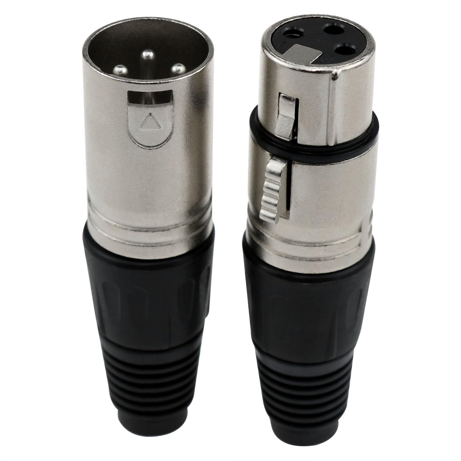 Snapklik.com : 2 Male + 2 Female 3 Pin XLR Solder Type Microphone Line ...