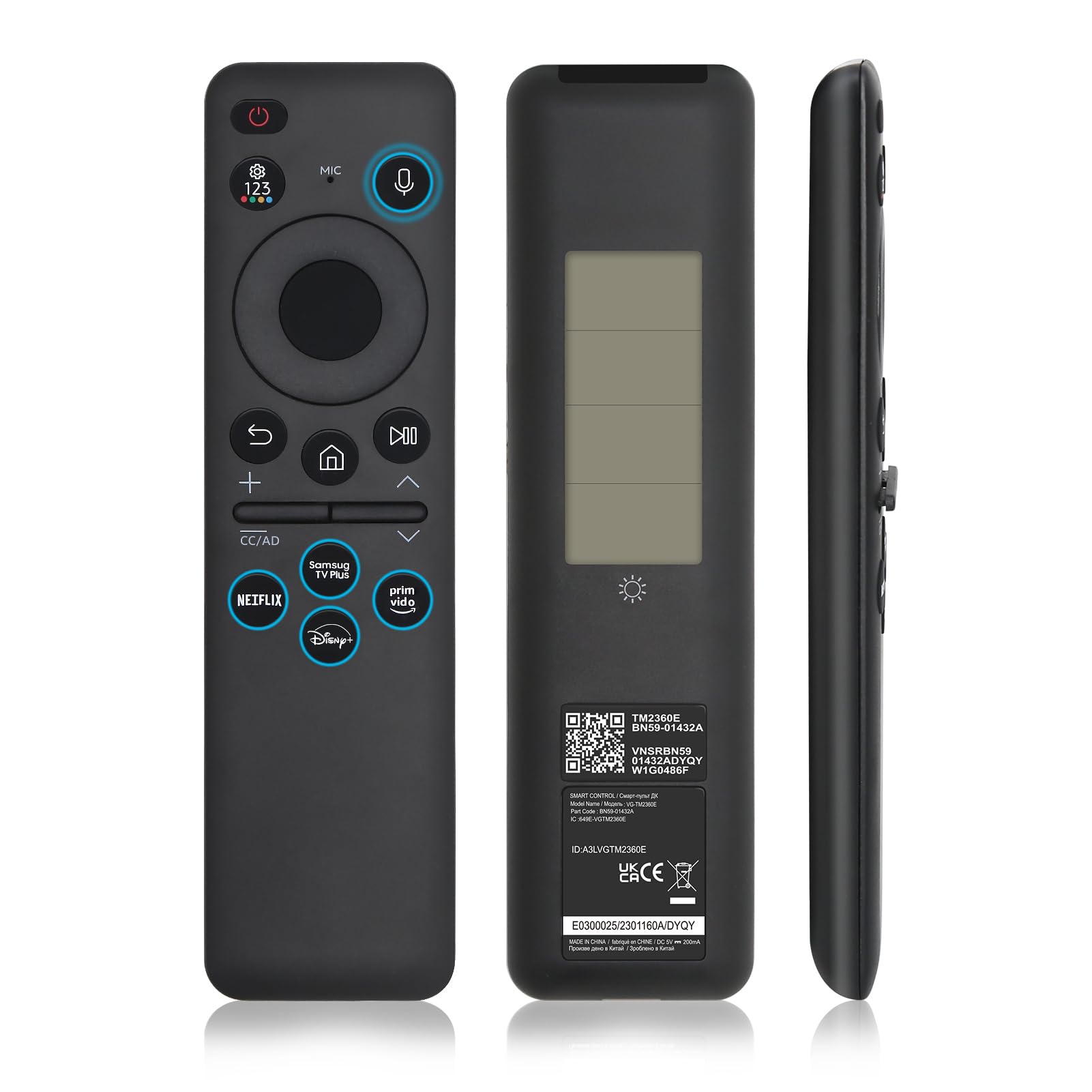 Amazon.com: New BN59-01432A Solar Voice Remote Replacement for Samsung ...