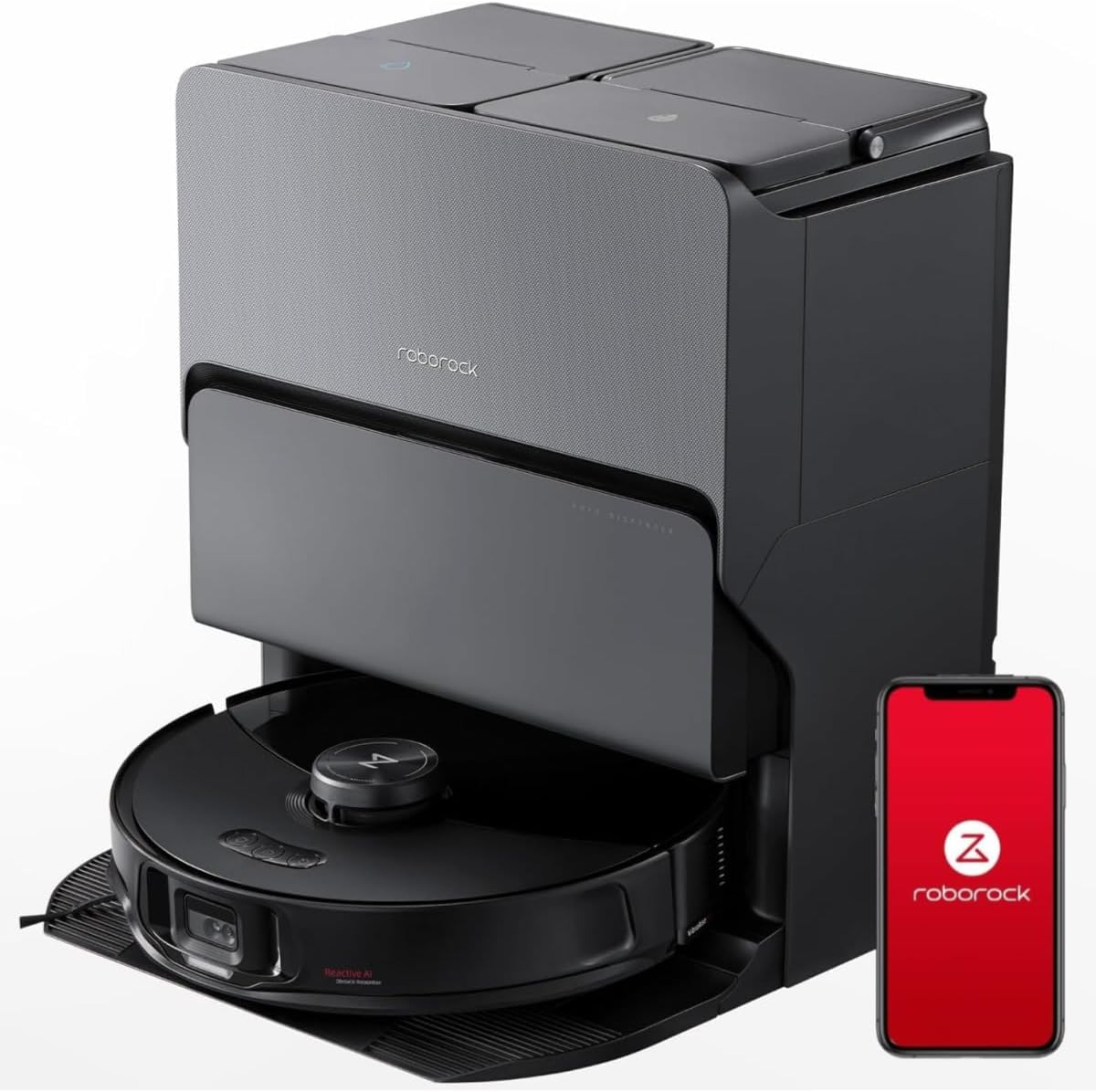 Roborock S8 MaxV Ultra Robot Vacuum and Mop, 10000Pa Suction, Auto Drying, Auto Mop Washing ...