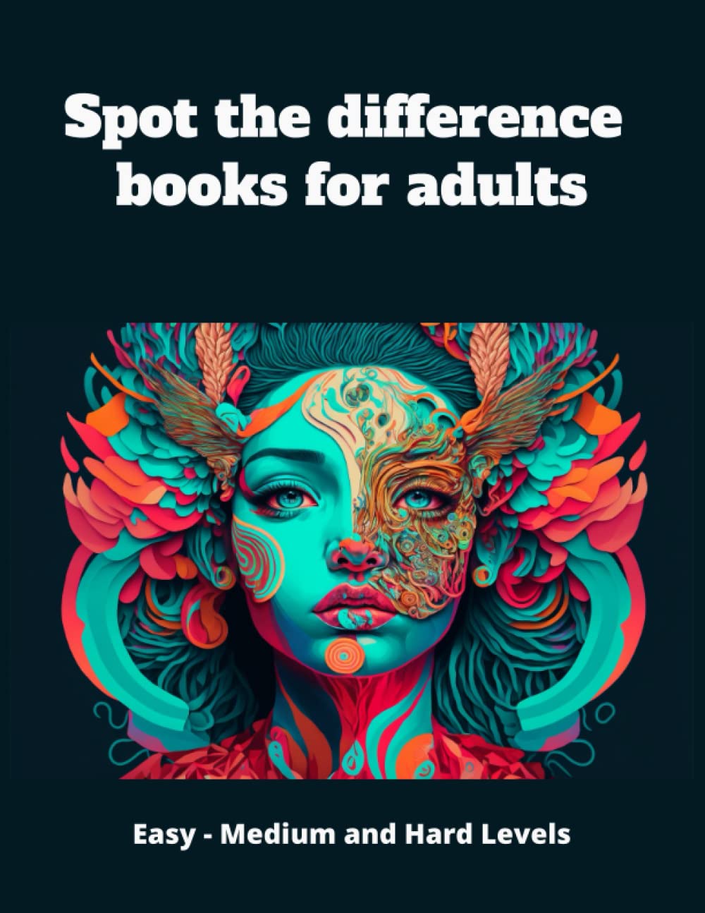 Spot the difference books for adults: Easy, Medium and Hard Levels ...