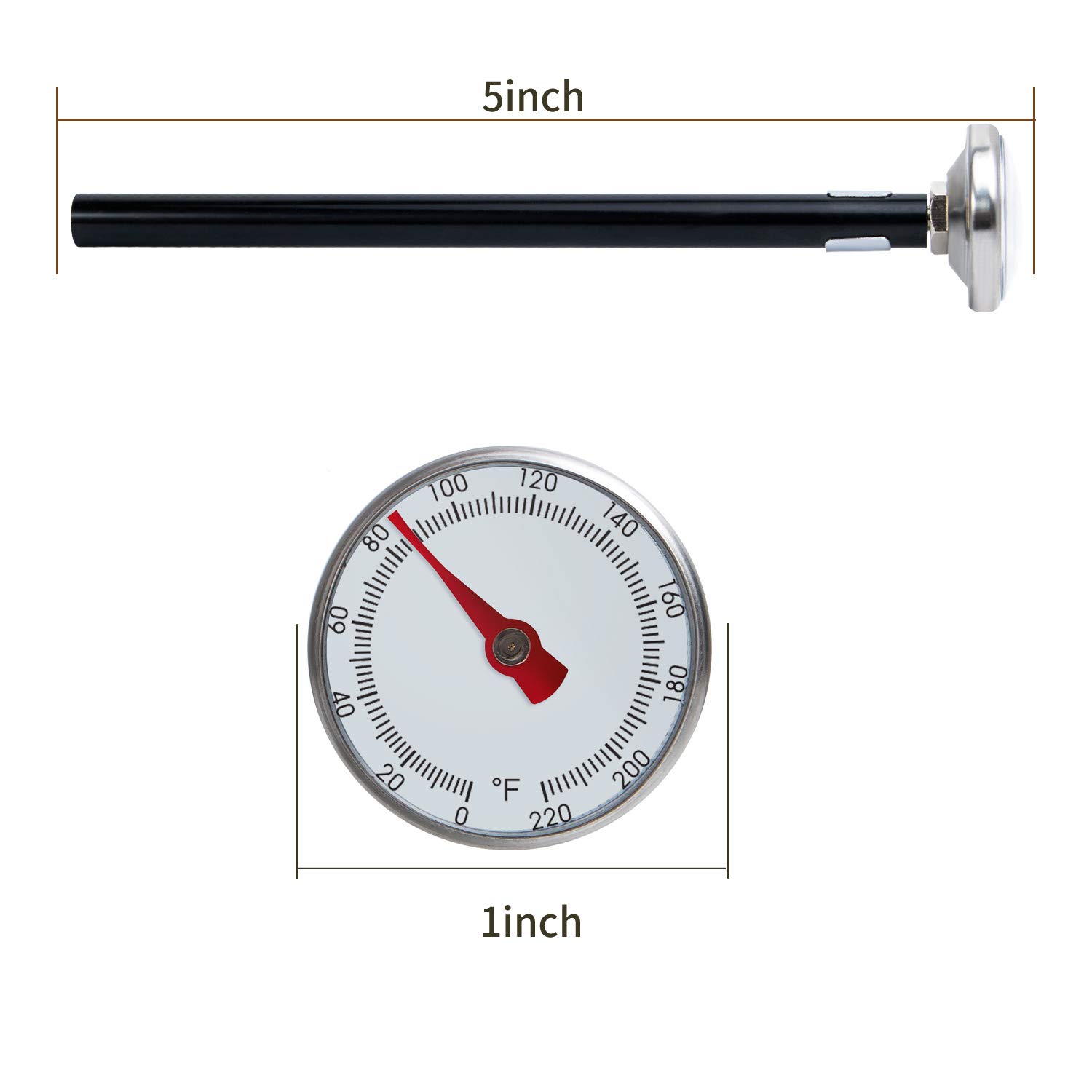 Snapklik.com : Stainless Steel Classic Instant Read Pocket Thermometer ...