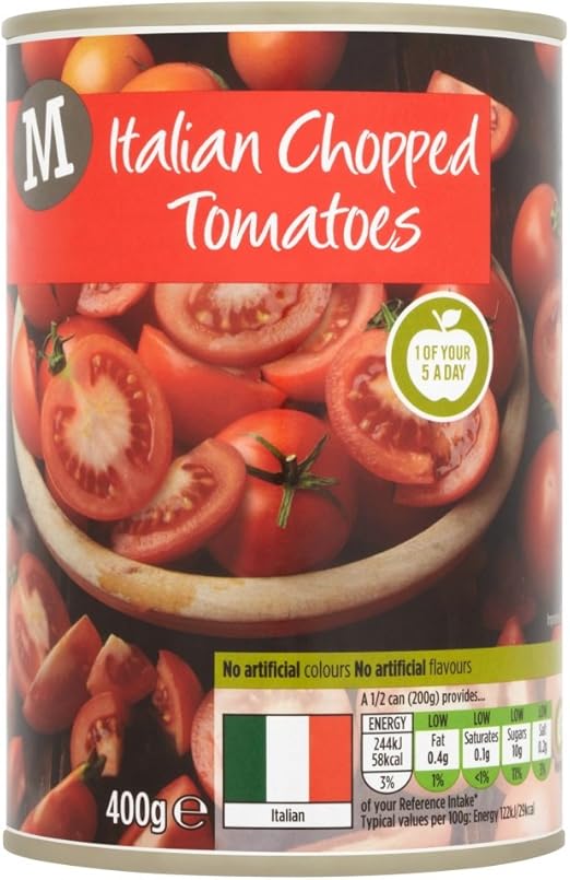 Morrisons Chopped Tomatoes, 400 g (Pack of 1) : Amazon.co.uk: Grocery