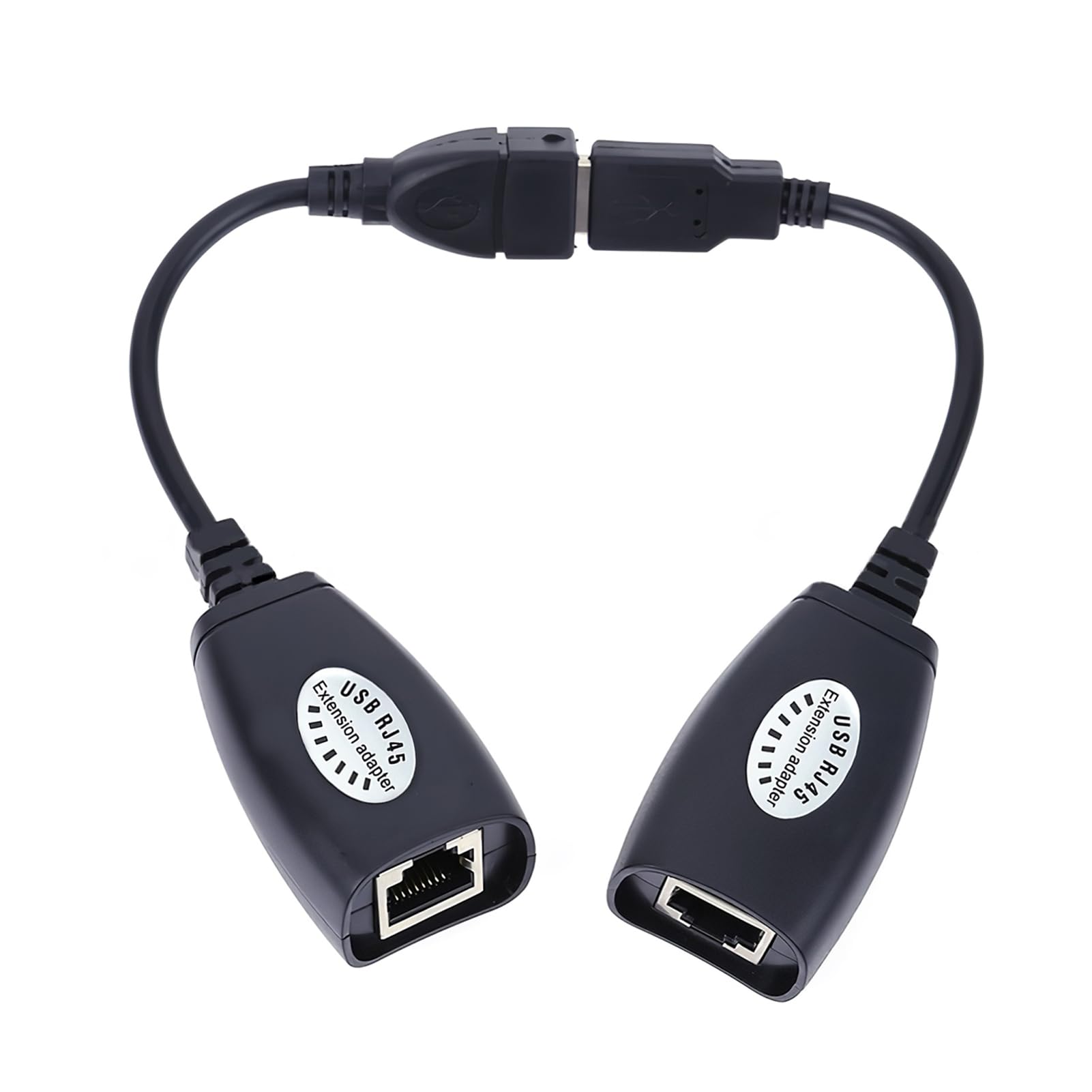 USB Extender, Plug Play USB 2.0 to RJ45 Ethernet Wired LAN Extension ...