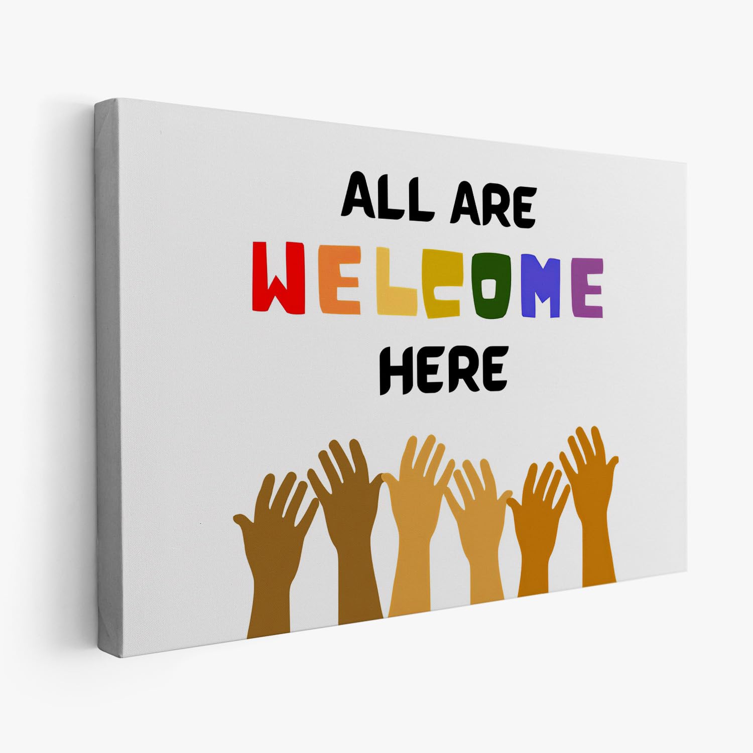 Amazon.com: VNWEK Inspirational Diversity All are Welcome Here ...