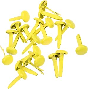 Amazon.com: 500pcs Metal Paper Fastener Paper Fasteners Mini Scrapbook for Round Pastel Brads ...