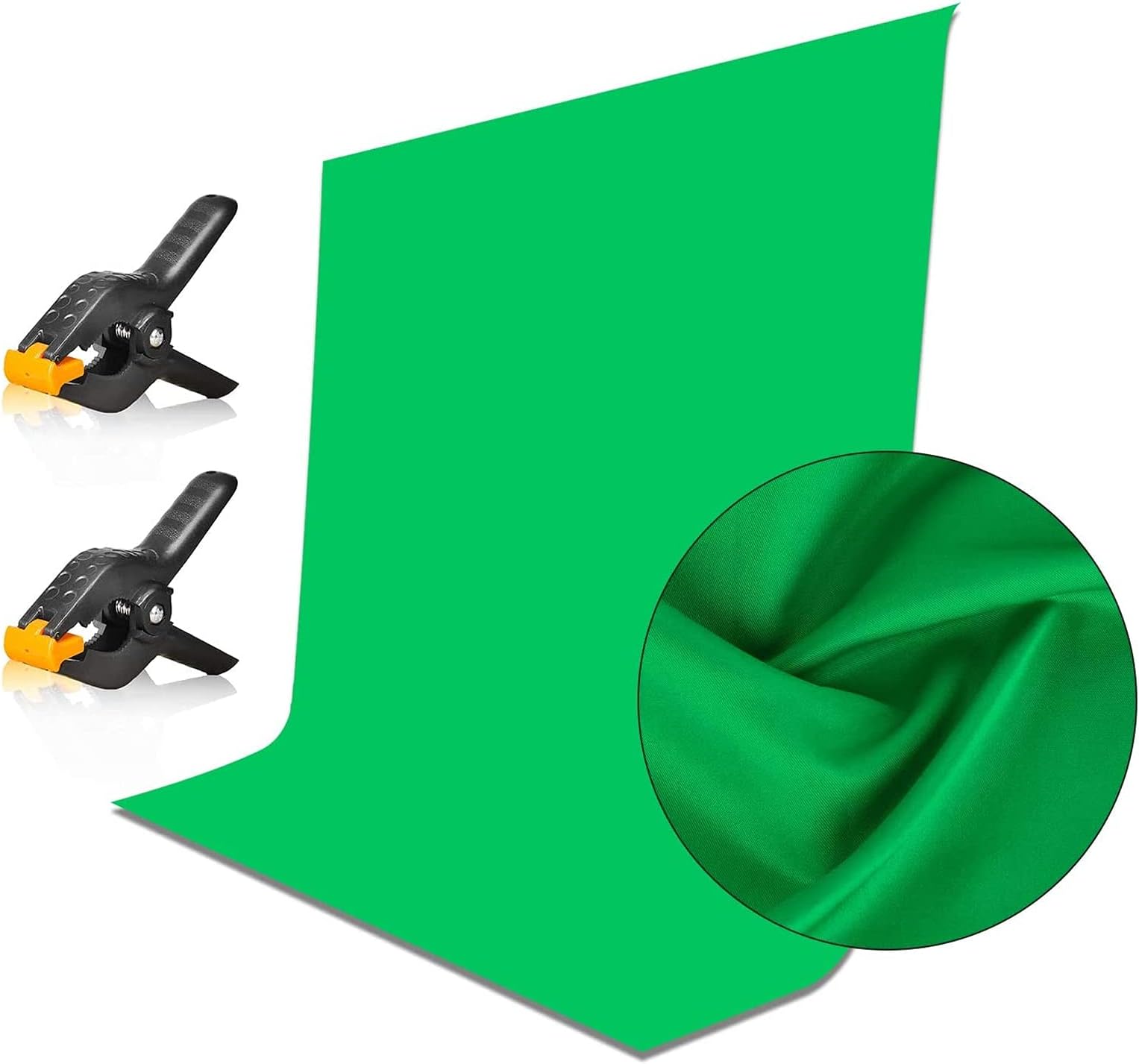 Amazon.com : EMART 5x7ft Green Screen Backdrop, Polyester Wrinkle ...