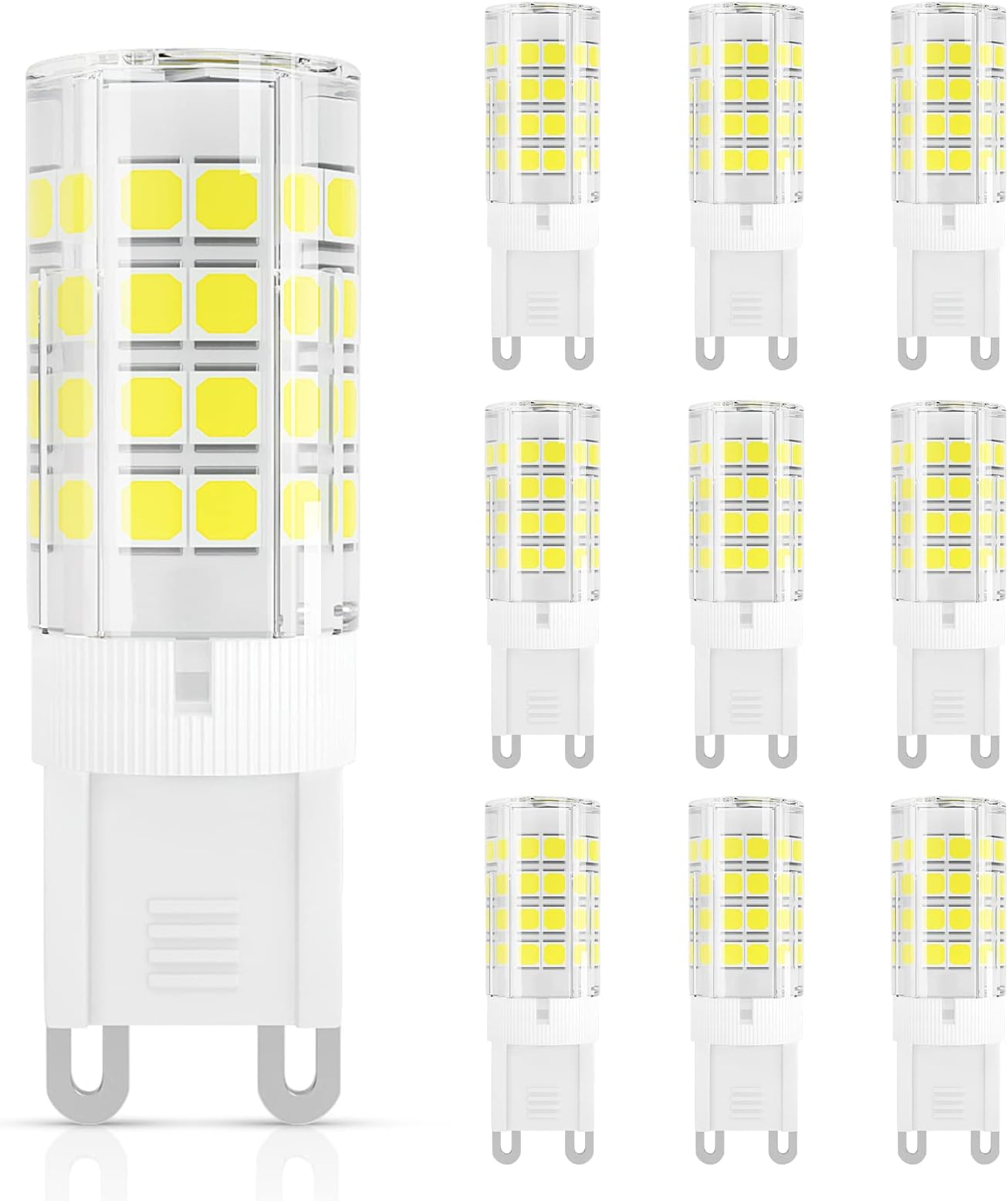 DiCUNO G9 LED Light Bulbs 3W, 380LM, 40W Halogen Equivalent, Cool White ...