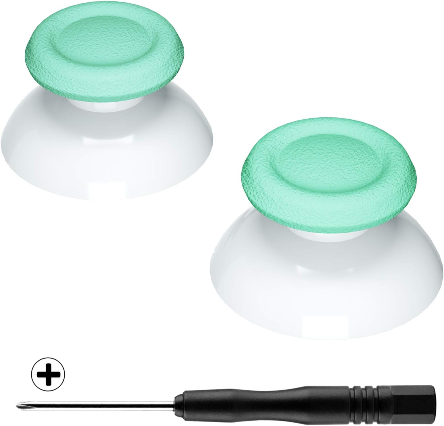 Amazon.com: eXtremeRate Mint Green & White Dual-Color Replacement 3D ...