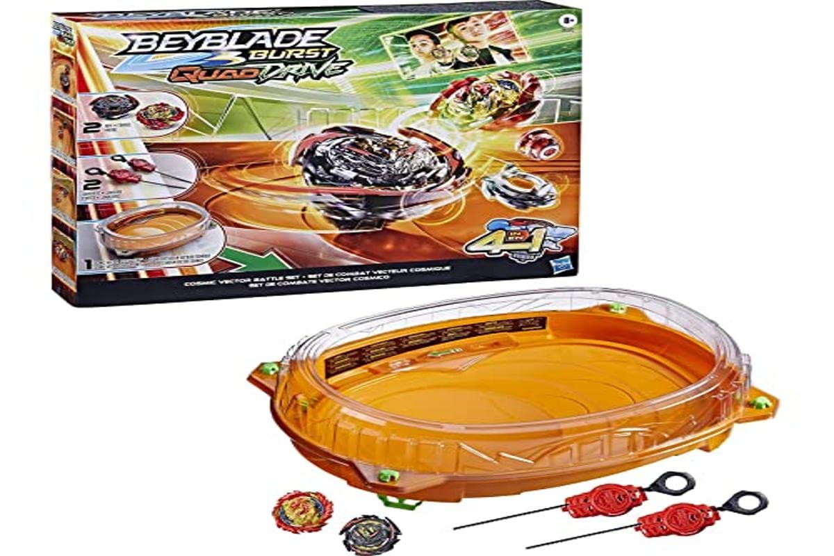 Buy Hasbro F3334EU4 Beyblade Burst QuadDrive Cosmic Vector Battle Set ...