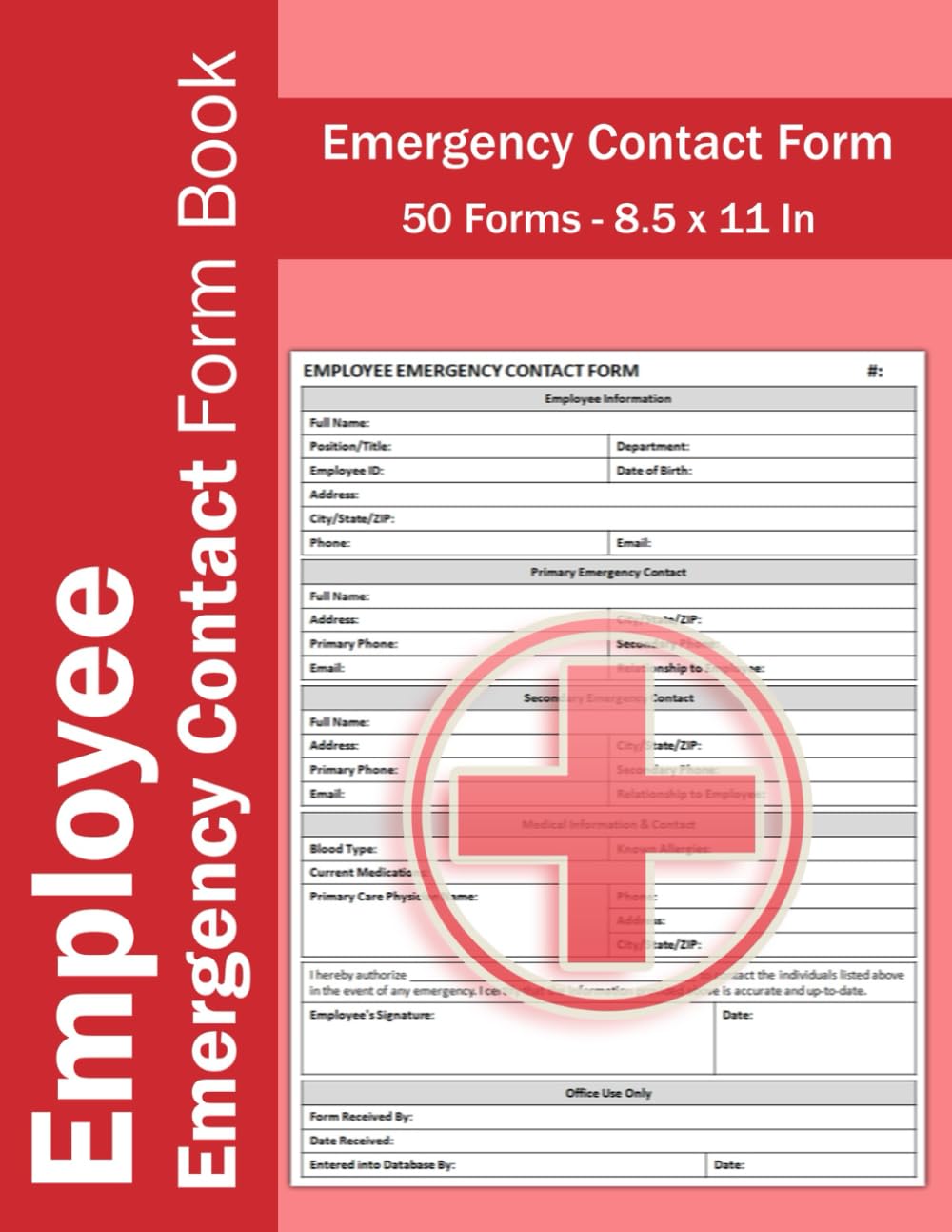 Amazon.com: Employee Emergency Contact Form Book: Medical & Emergency ...