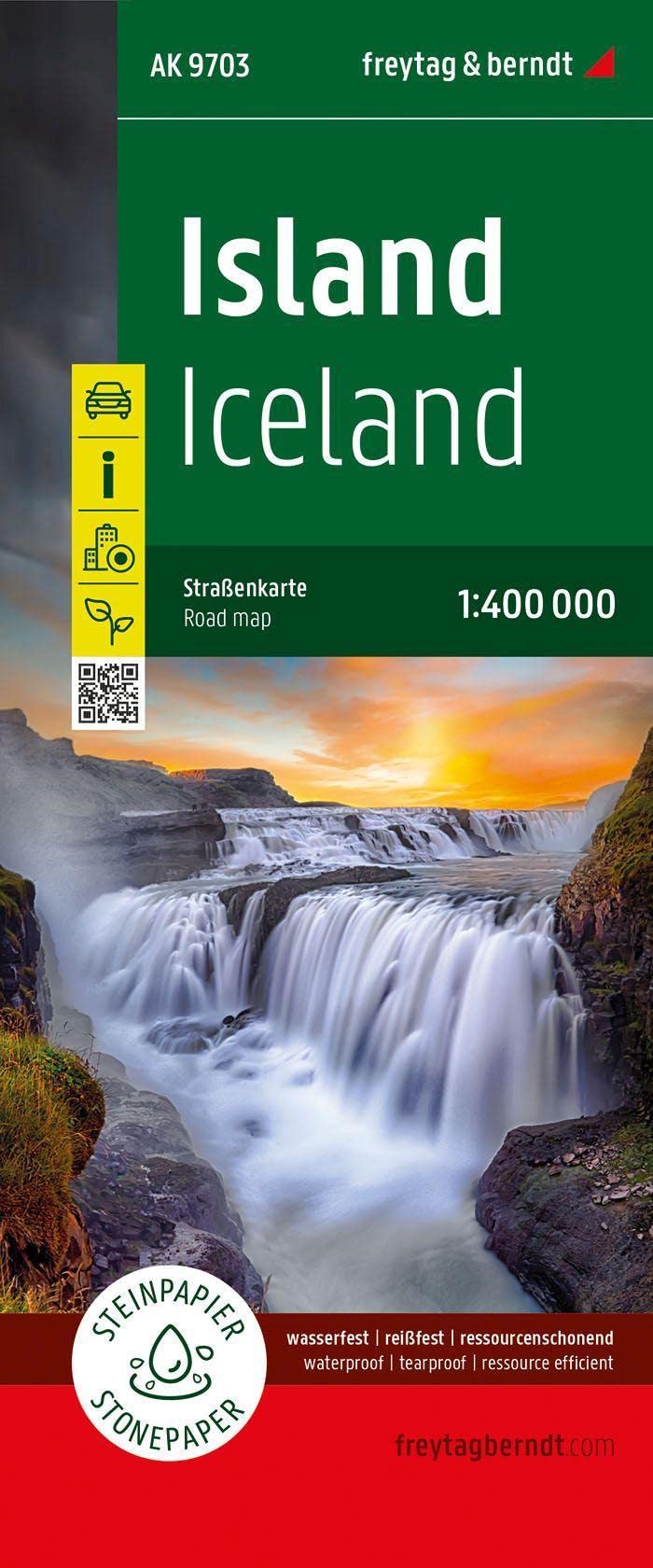 Iceland Road Map - Stonepaper: Freytag and Berndt, Freytag and Berndt ...