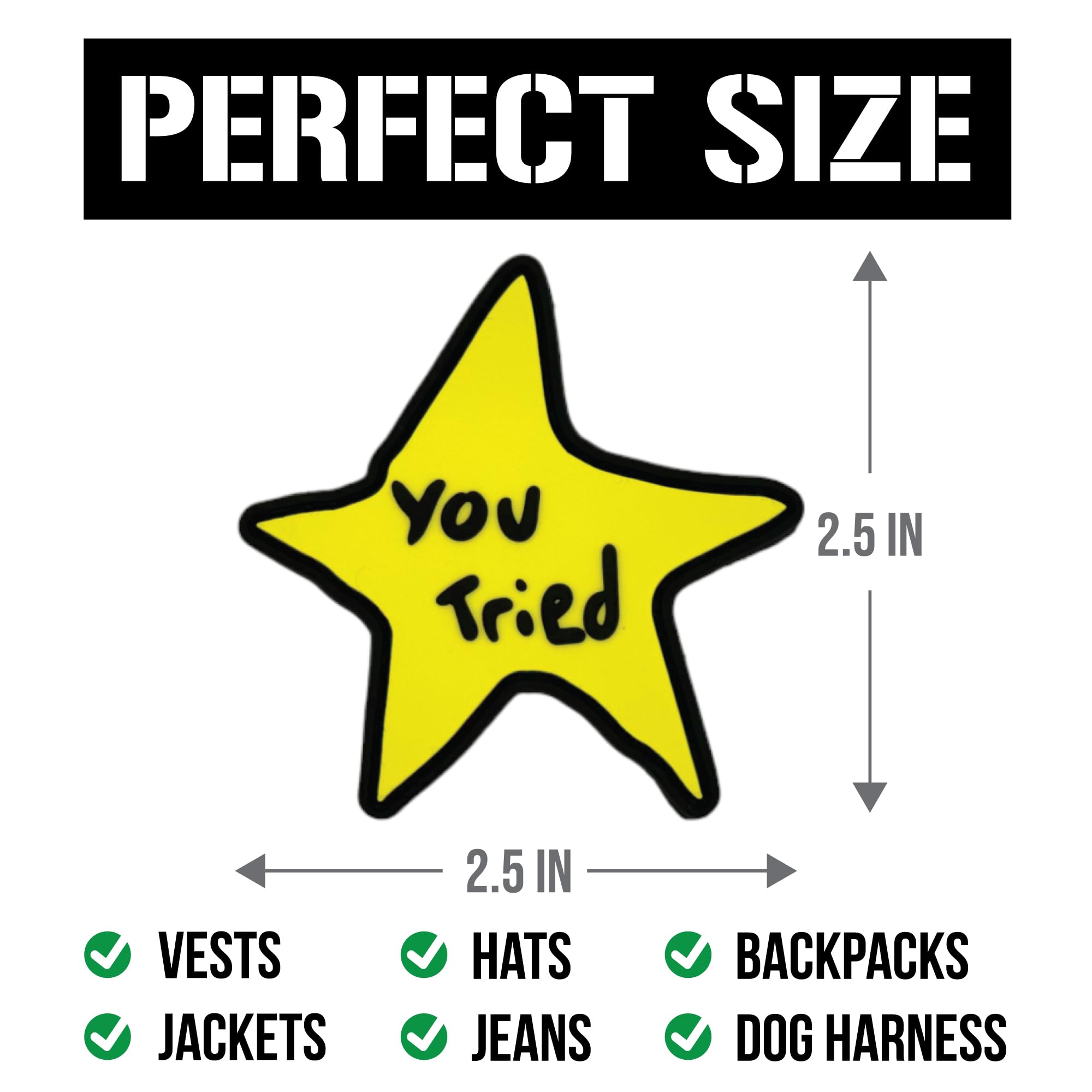 You Tried Star Enamel Star Badges Gold Star Pins Creative Funny Gifts