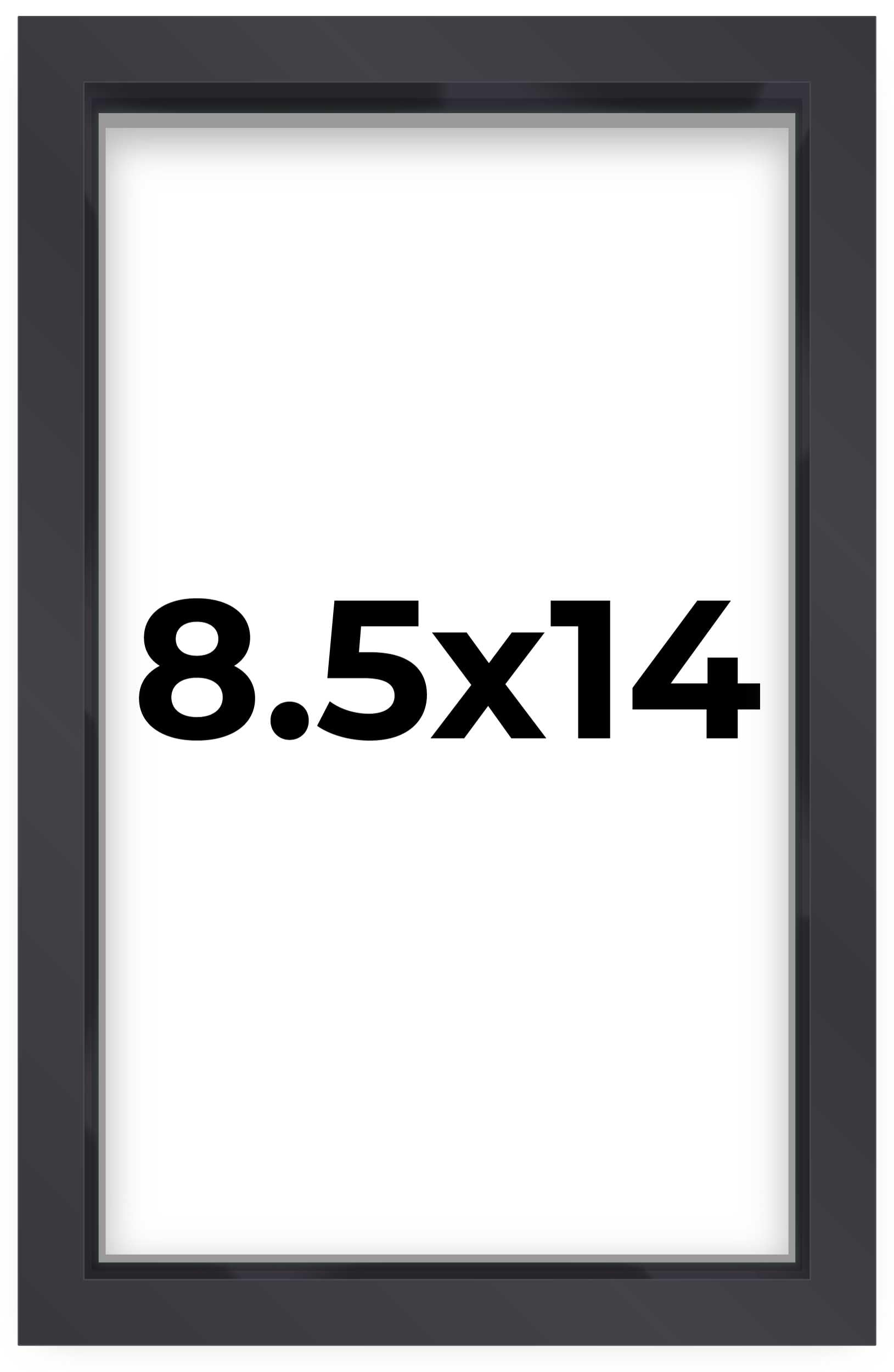 Amazon.com - 8.5x14 Shadow Box Frame Contemporary Black | 1" Depth of ...