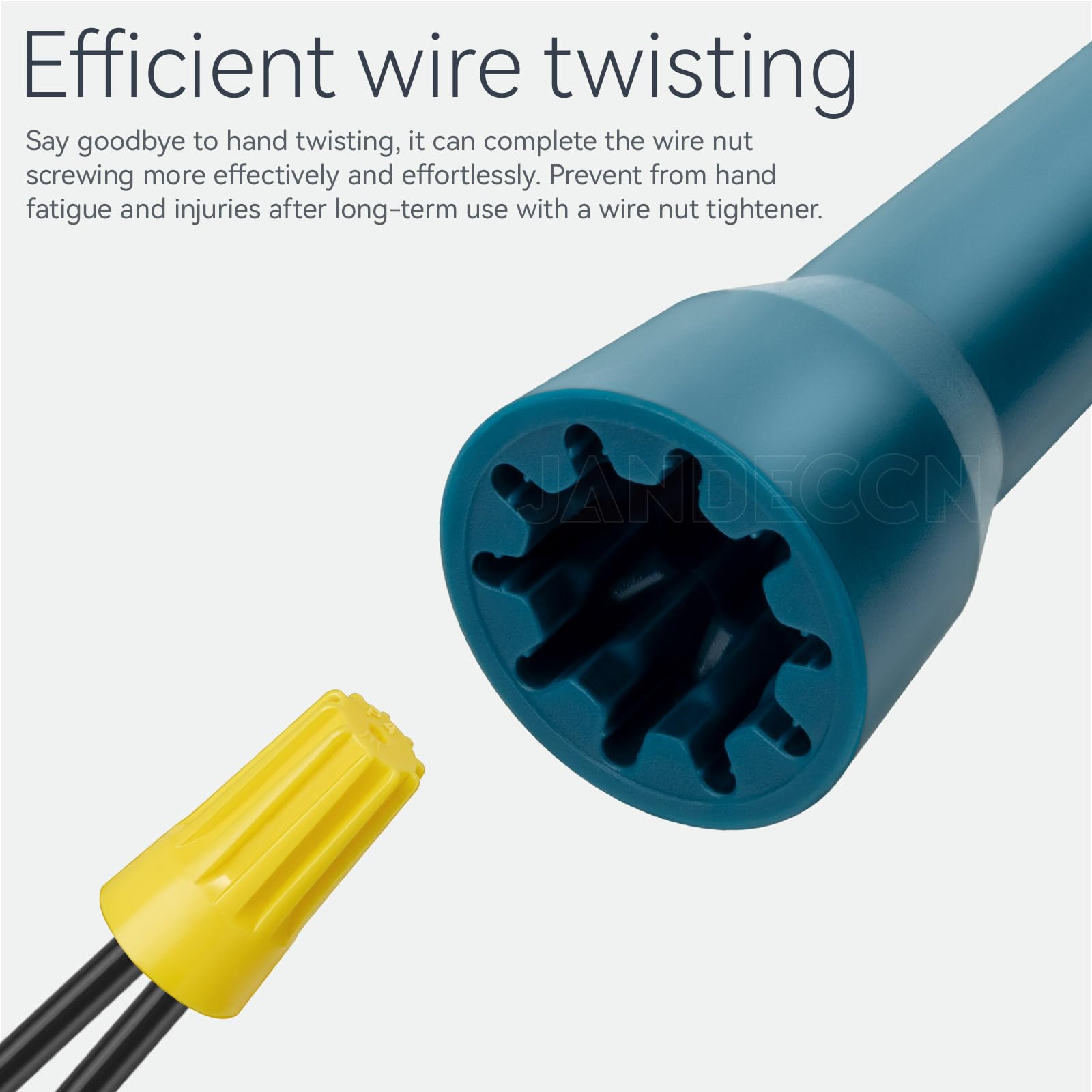 Snapklik.com : JANDECCN Wire Nut Twister, Cable Twisting Tool For Drill