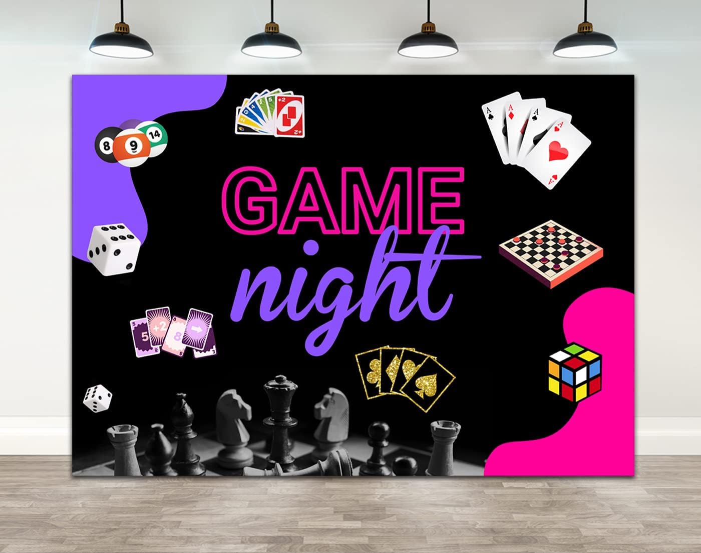 Amazon.com : Ticuenicoa 7×5ft Game Night Theme Photography Backdrops ...