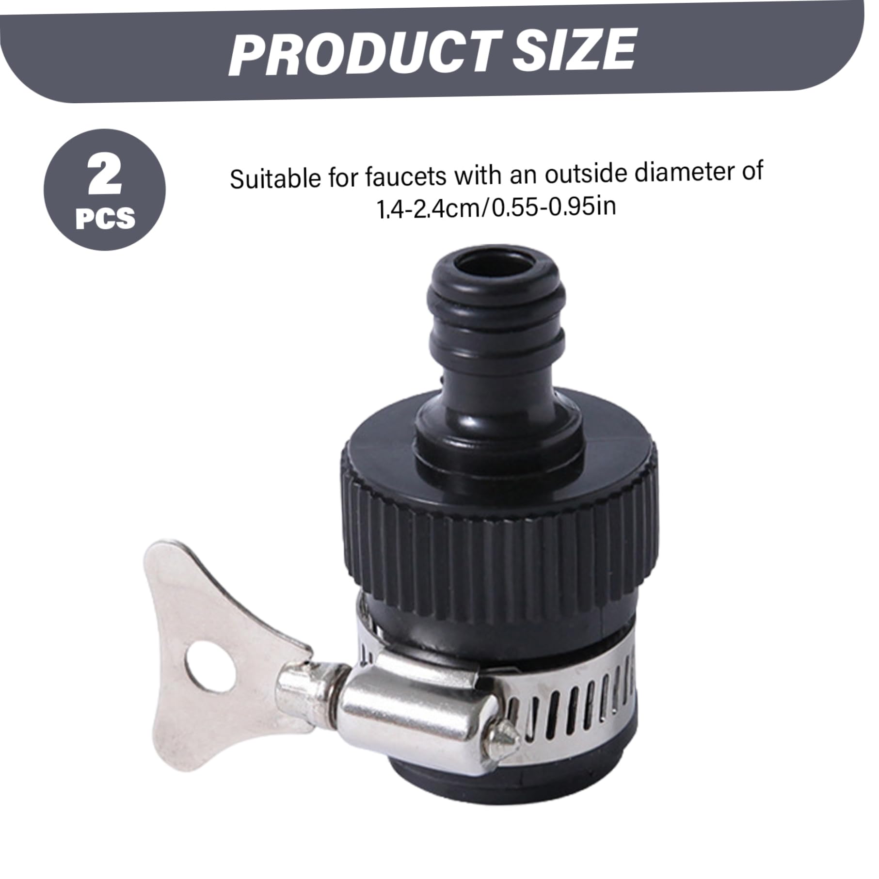 Leakproof Rubber Hose Connector With Steel Clamp Drain Hose Connectors ...