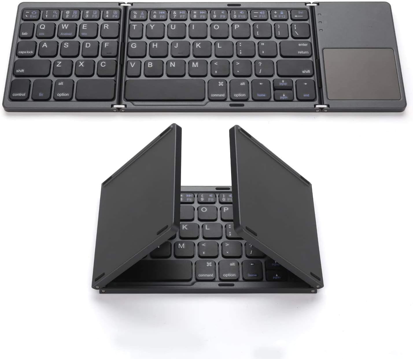 Foldable Bluetooth Keyboard, Rock&Rown Pocket Size Portable Wireless ...