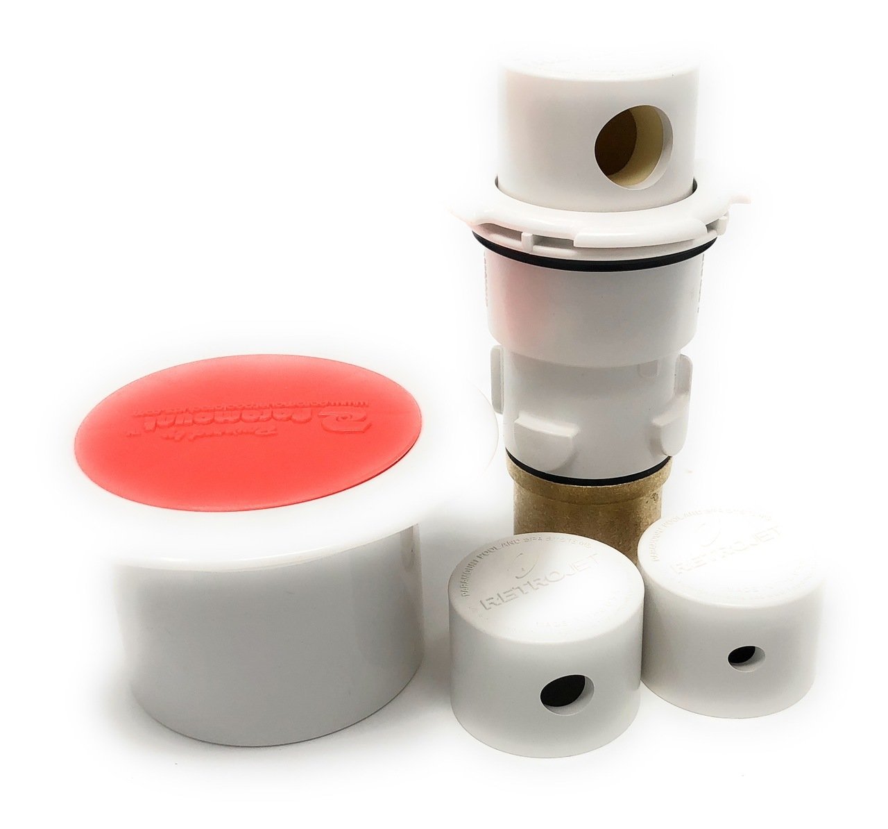 Amazon.com: Paramount Pool Valet Retro Single Head Kit (White) : Patio ...