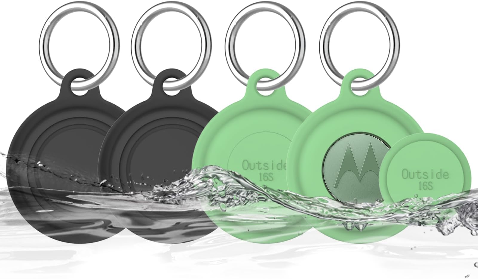 Amazon.com: [4 Pack] for Moto Tag Case with Waterproof Cover, Soft ...