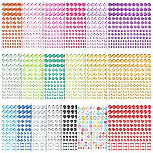 Amazon.com: 2774pcs Gem Stickers Jewels for Crafts - Self Adhesive ...