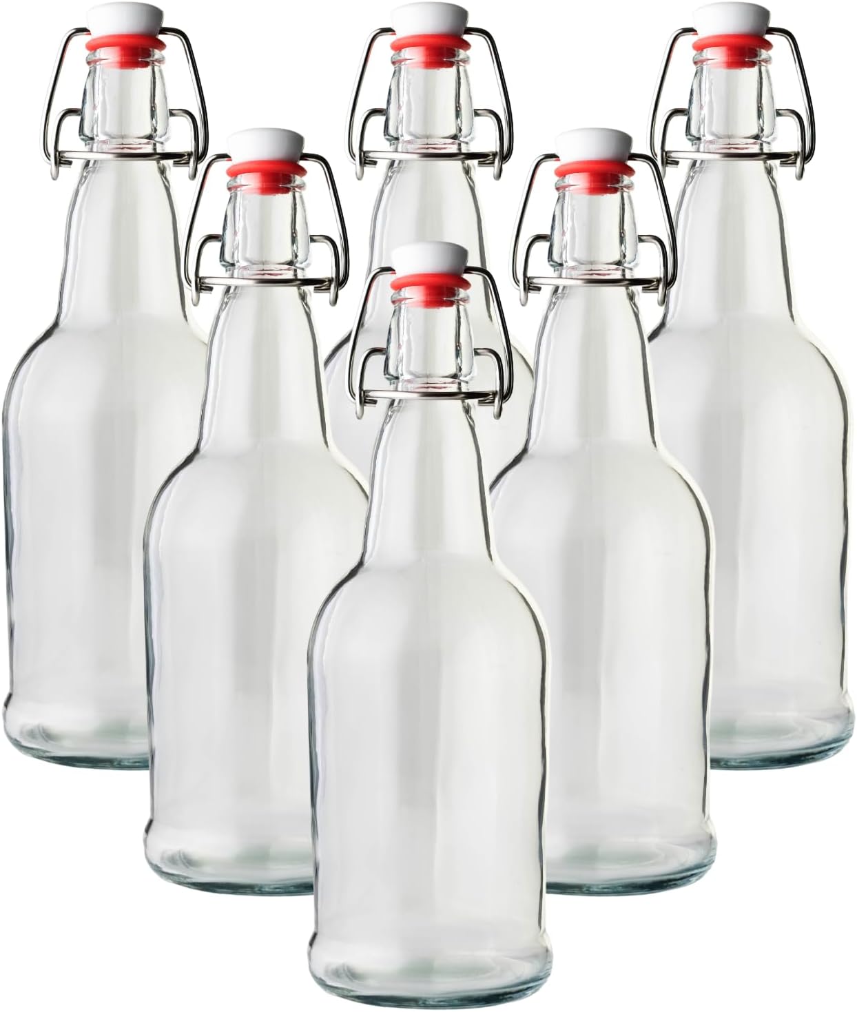 Amazon.com: FastRack Swing Top Glass Bottles |33 oz – Pack of 12 ...