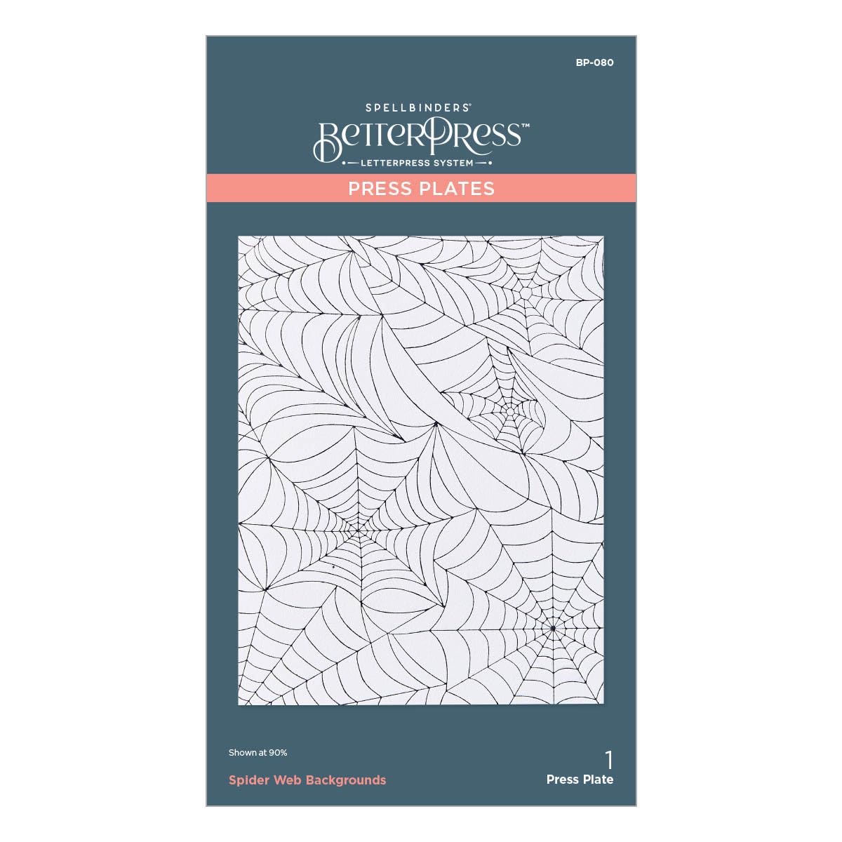 Amazon.com: Spellbinders Spider Web Background Press Plates, Metal