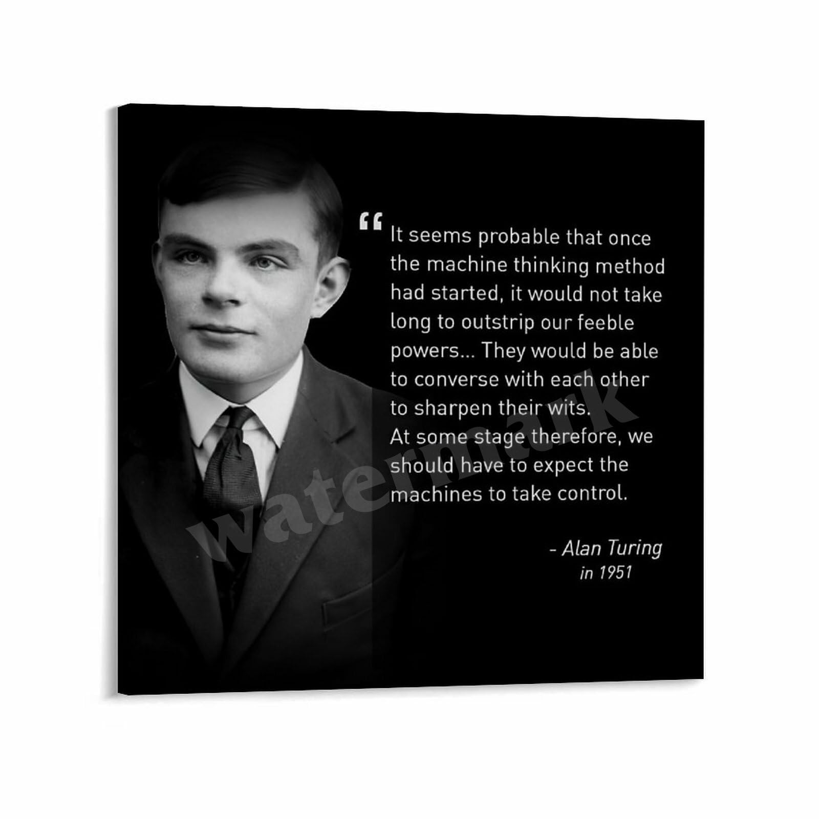 Great Alan Turing Quotes East Urban Home No One Imagined Alan Turing