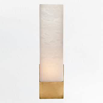 Alabaster Wall Sconce, Covet Bath Sconce (Brass, Tall Box) - Amazon.com