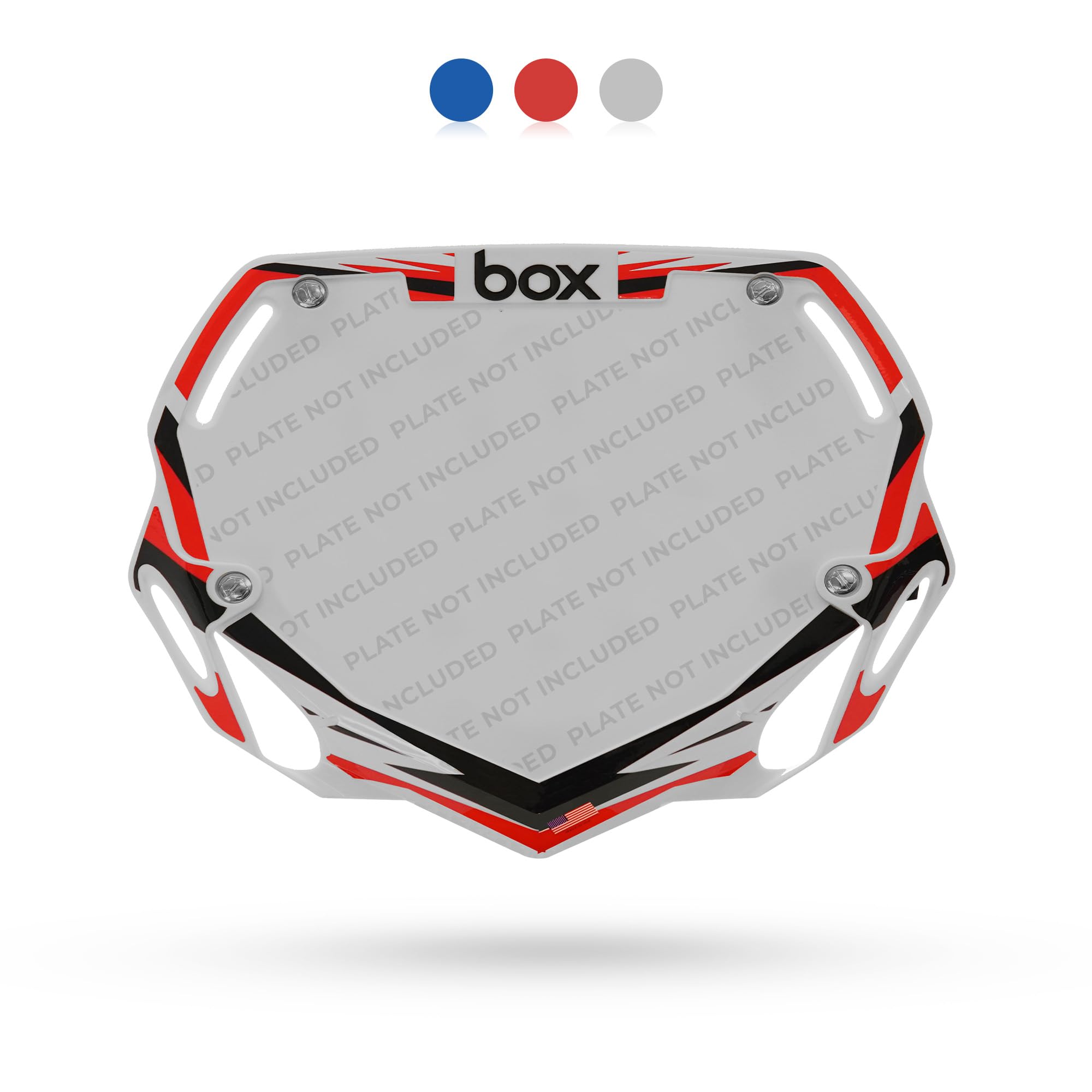 Snapklik.com : Box Two Number Plate Graphics - Blue Motocross Quality
