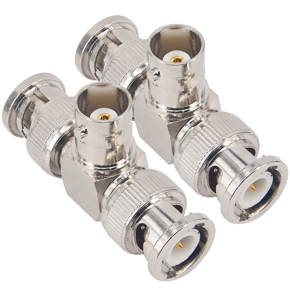 Amazon.com: Boobrie 2-Pack BNC Female to Dual BNC Male BNC Splitter 3 ...