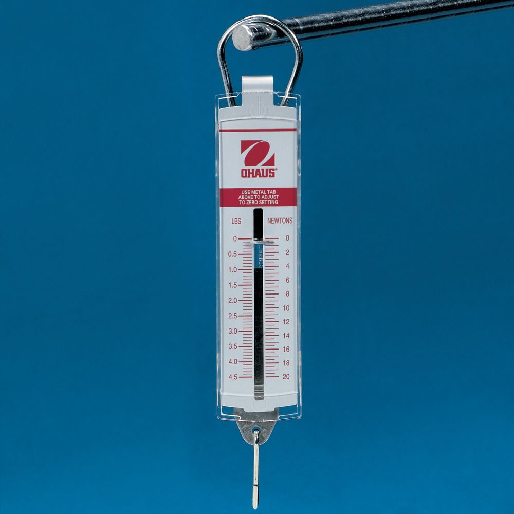 Amazon.com: OHAUS Spring Scales, Pound-Newton, 0.56 lb x 0.02 lb/2.5 N ...