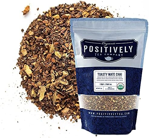 Amazon.com : Organic Positively Tea Company, Toasty Mate Chai Mate Tea ...