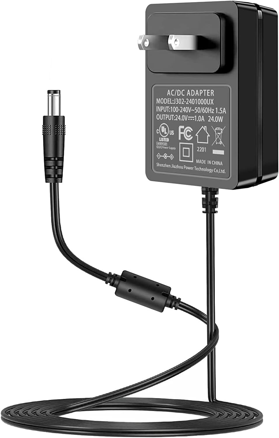 Amazon.com: 24V 1A Power Supply Adapter, AC 100V-240V to DC 24 Volt 1A ...